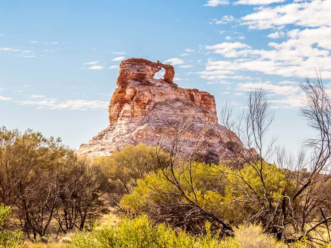 A-spectacular-rock-formation-near-Chambers-Pillar - TRACK TRAILER