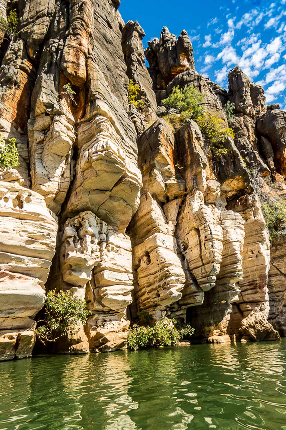 Limestone cliffs of Geike Gorge - TRACK TRAILER
