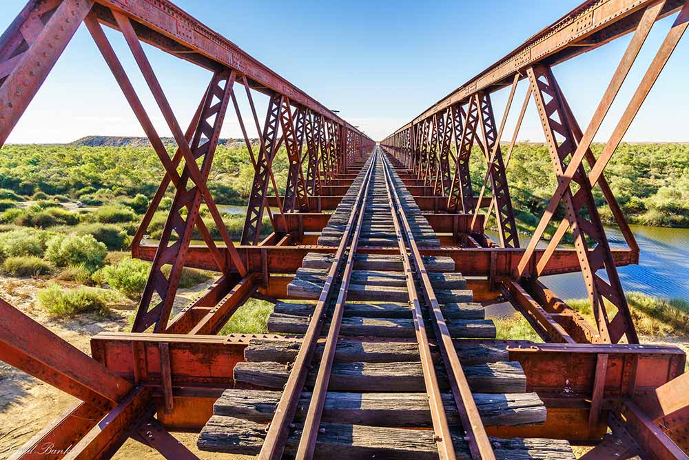 Old Ghan Railway Line - TRACK TRAILER